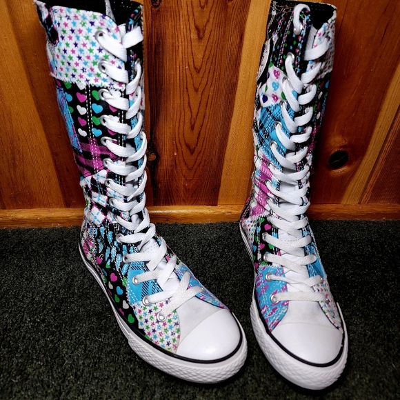 Converse | Shoes | Rare New Converse All Star Calf Knee High Junior ...